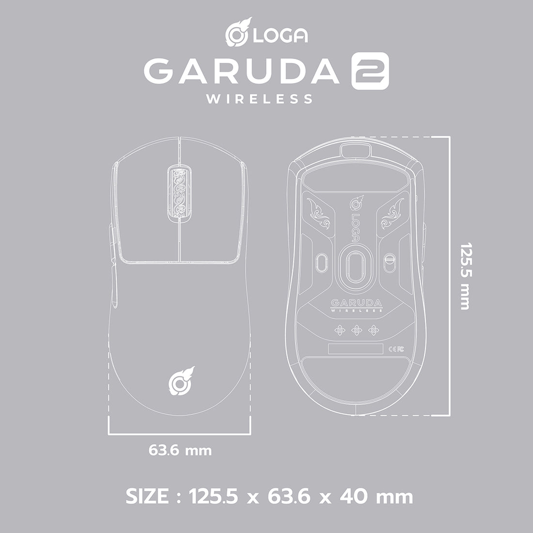LOGA GARUDA 2 WIRELESS GAMING MOUSE – logaworldstore