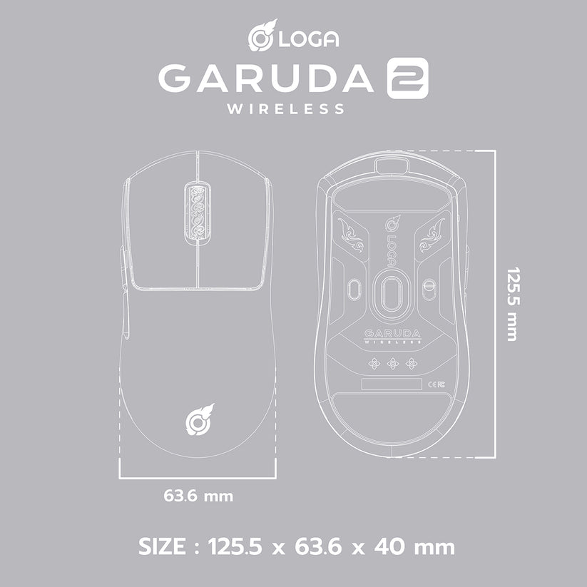 LOGA GARUDA 2 WIRELESS GAMING MOUSE – logaworldstore