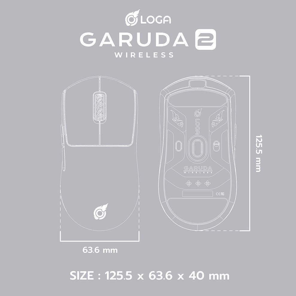 LOGA GARUDA 2 WIRELESS GAMING MOUSE – logaworldstore