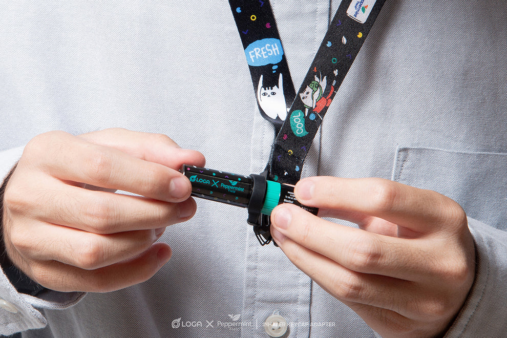 LOGA x Peppermint Field : Inhaler Keycap Adapter – logaworldstore