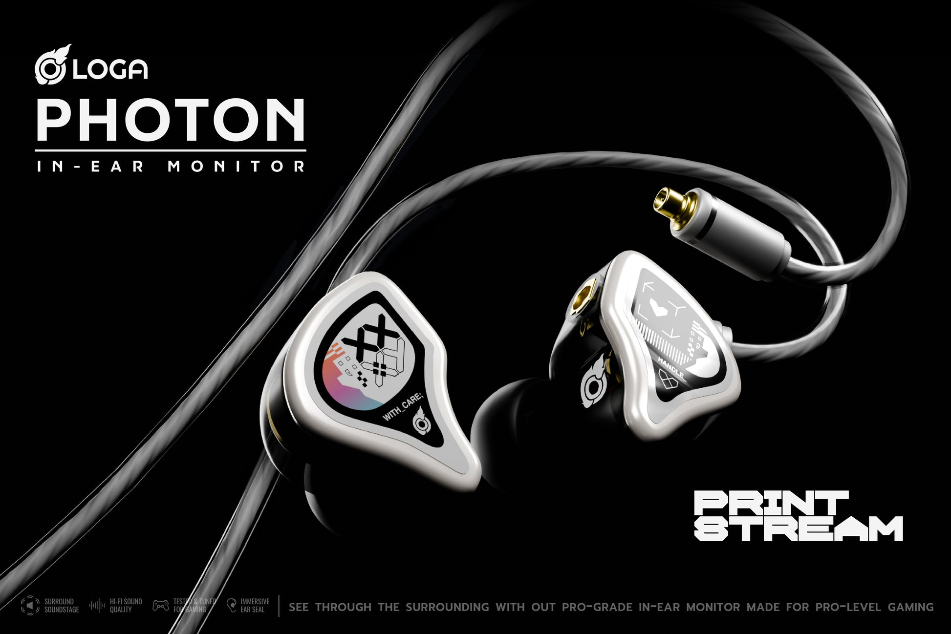 LOGA PHOTON : IN EAR MONITORS [ Printstream ] – logaworldstore