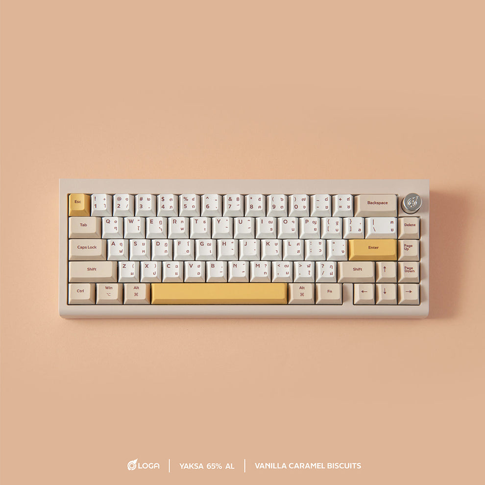 LOGA Yaksa 65AL Aluminum wireless mechanical keyboard : Vanilla Carame ...