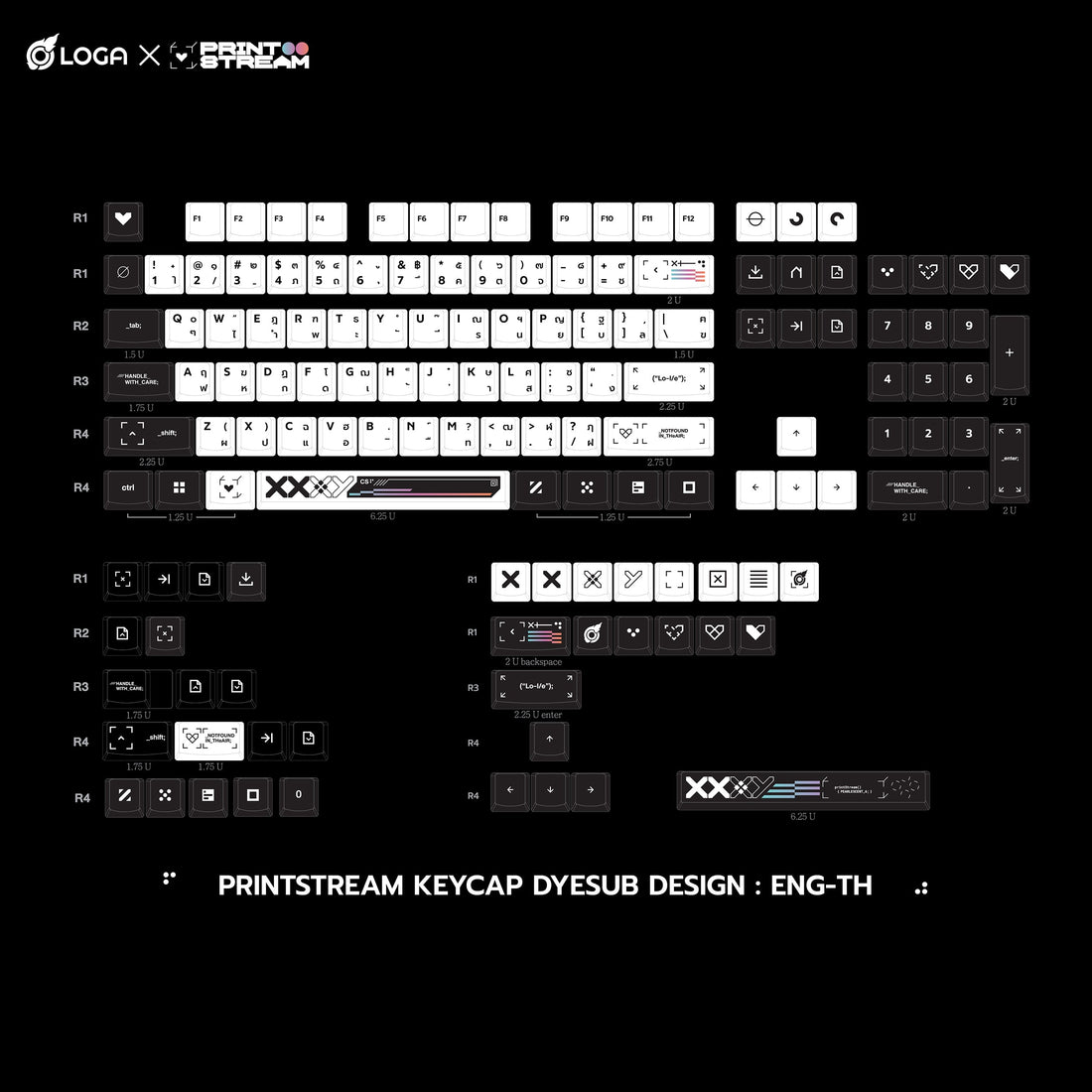 LOGA X JTPNZ : Printstream keycaps set – logaworldstore