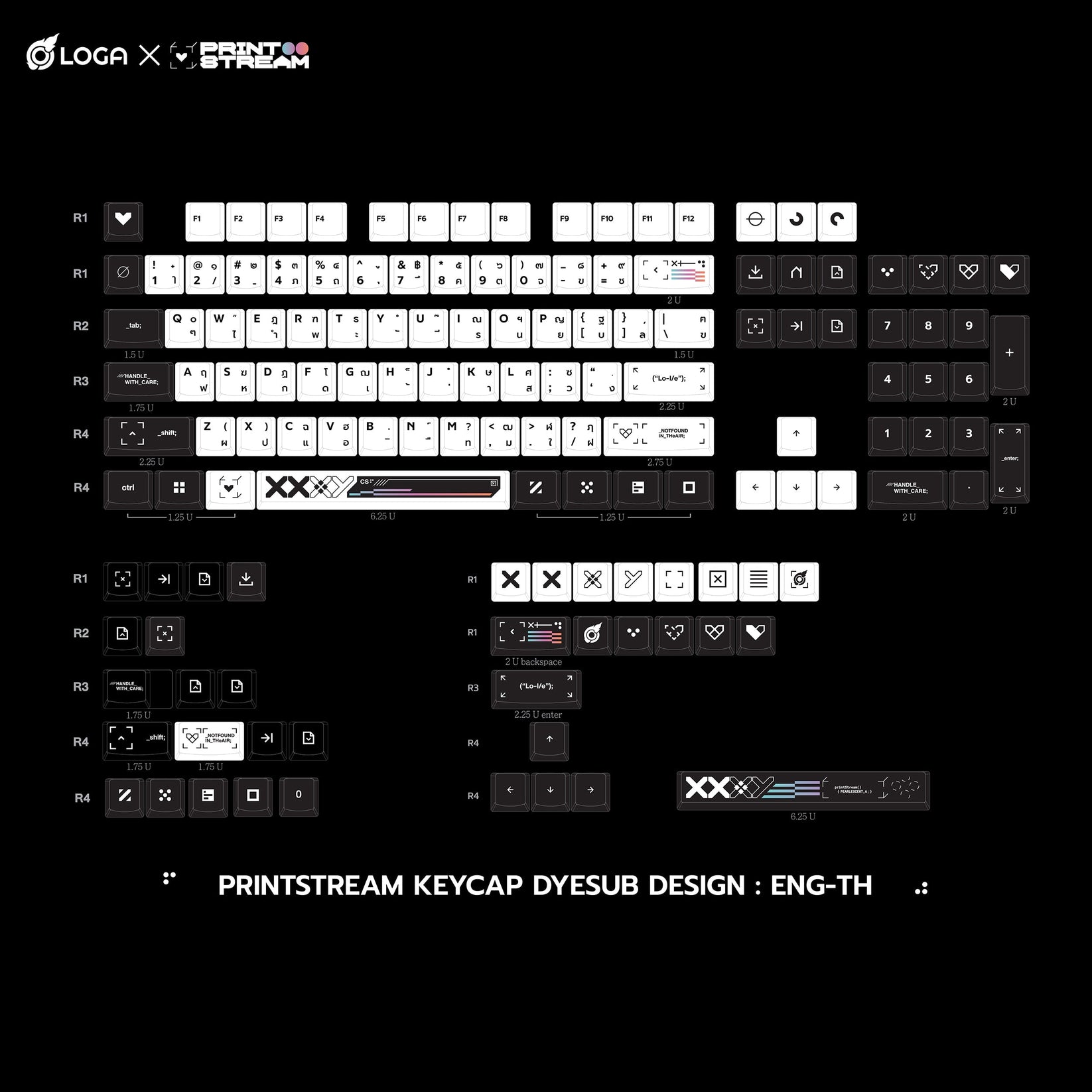 LOGA X JTPNZ : Printstream keycaps set – logaworldstore